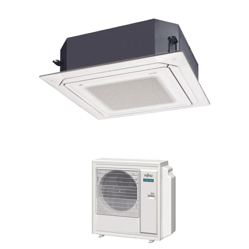 FUJITSU INVERTER R32 CEILING CASSETTE UNIT AIRCON INSTALLATION (24K BTU ...